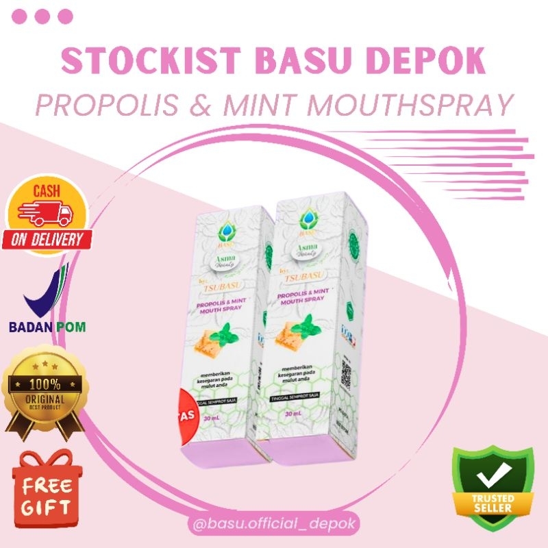 Jual MOUTH SPRAY PROPOLIS & MINT ASMA BEAUTY TSUBASU 1 Botol 30ml ...