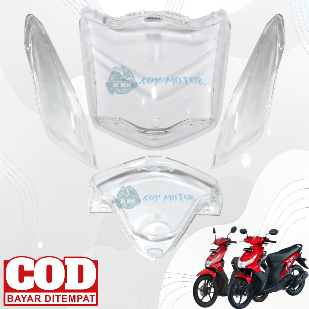 Jual Mika Lampu depan + sein & speedometer Motor Honda Beat Karbu Tahun ...