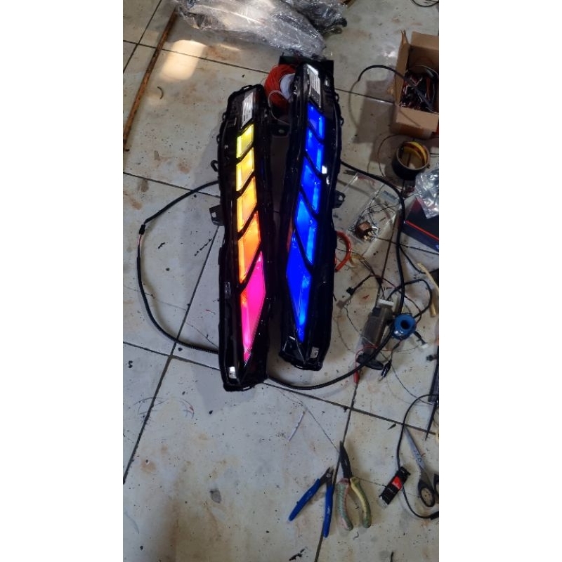 Jual Lampu Drl alis xpander 2022 2023 custom RBG running sen | Shopee ...