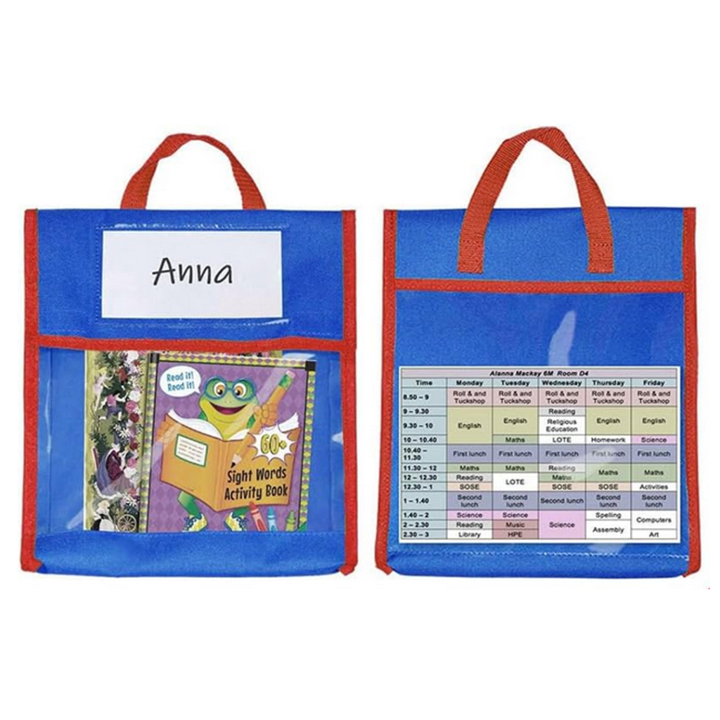 Jual Book Pouch with Name Tag Reading Book Bag Tas Buku Les Storage ...
