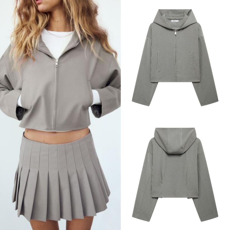 Jual Gray Autumn Jacket 76701 (NA) | Shopee Indonesia