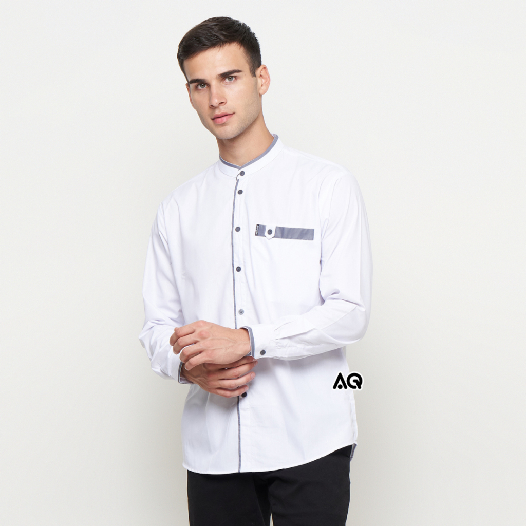 Jual BAJU KOKO PRIA MOTIF LIST KEMKO | Shopee Indonesia