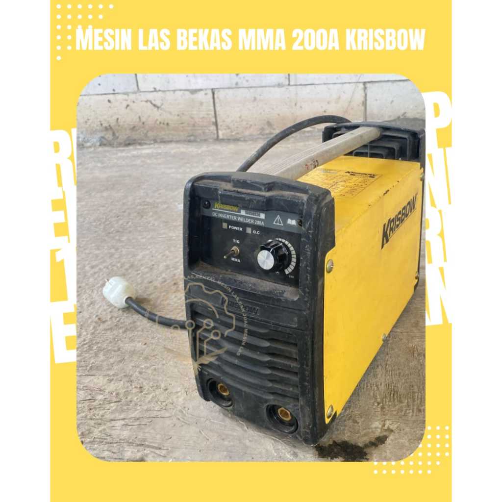 Jual Mesin Las Bekas Krisbow MMA 200A Mesin Las Listrik Bekas SMAW STIK 1 phase Trafo las ...