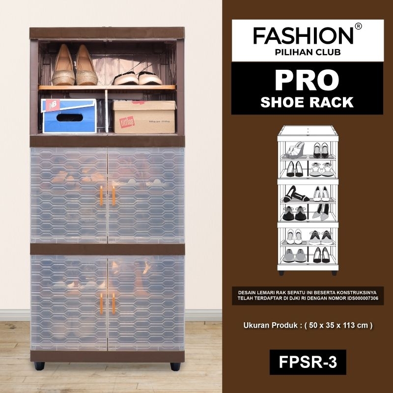 Jual Lemari Plastik Sepatu CLUB Fashion Pro Shoe Rack Rak Sepatu Susun ...