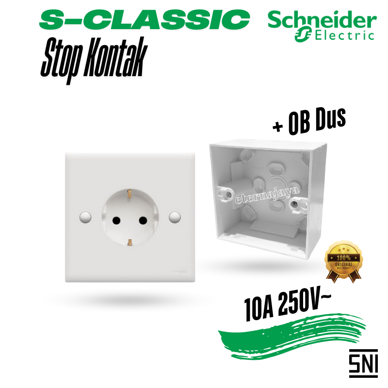 Jual SCHNEIDER Stop Kontak Clipsal Outbow Classic Schuko CP | Shopee ...