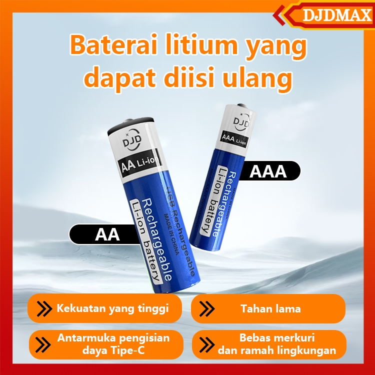 Jual DJDMax 2pcs 4pcs Baterai AA AAA Isi Ulang Cas DJD Rechargeable ...
