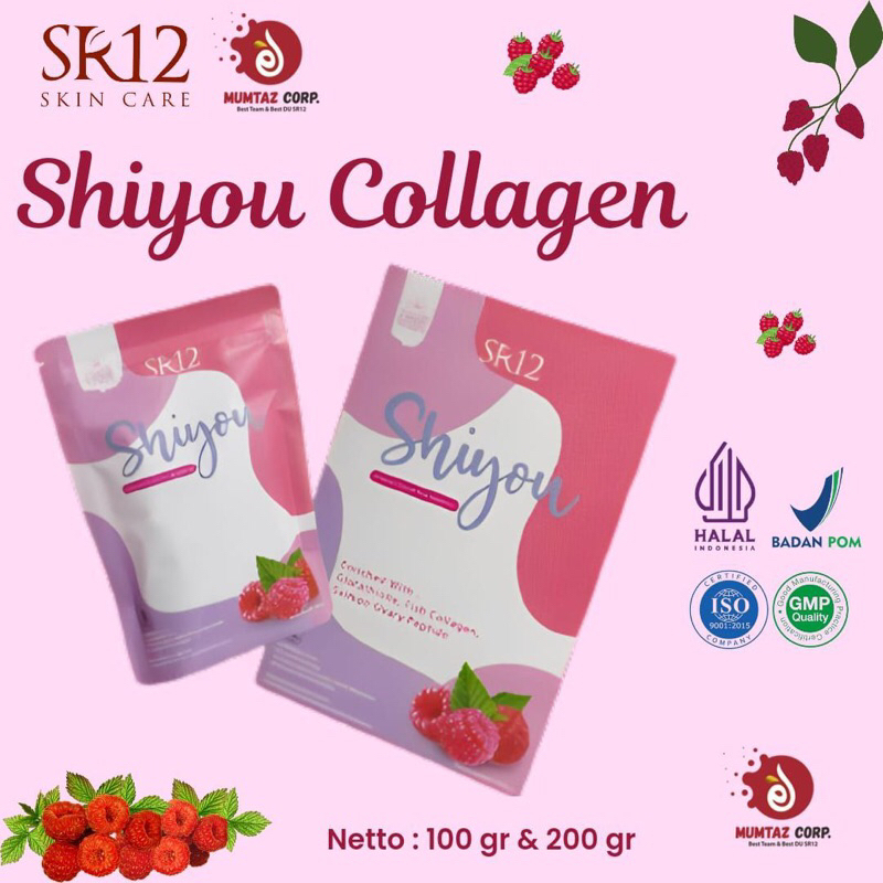 Jual Shiyou Collagen Drink SR12 Minuman Serbuk Rasa Raspberry dengan Glutathione dan Fish ...