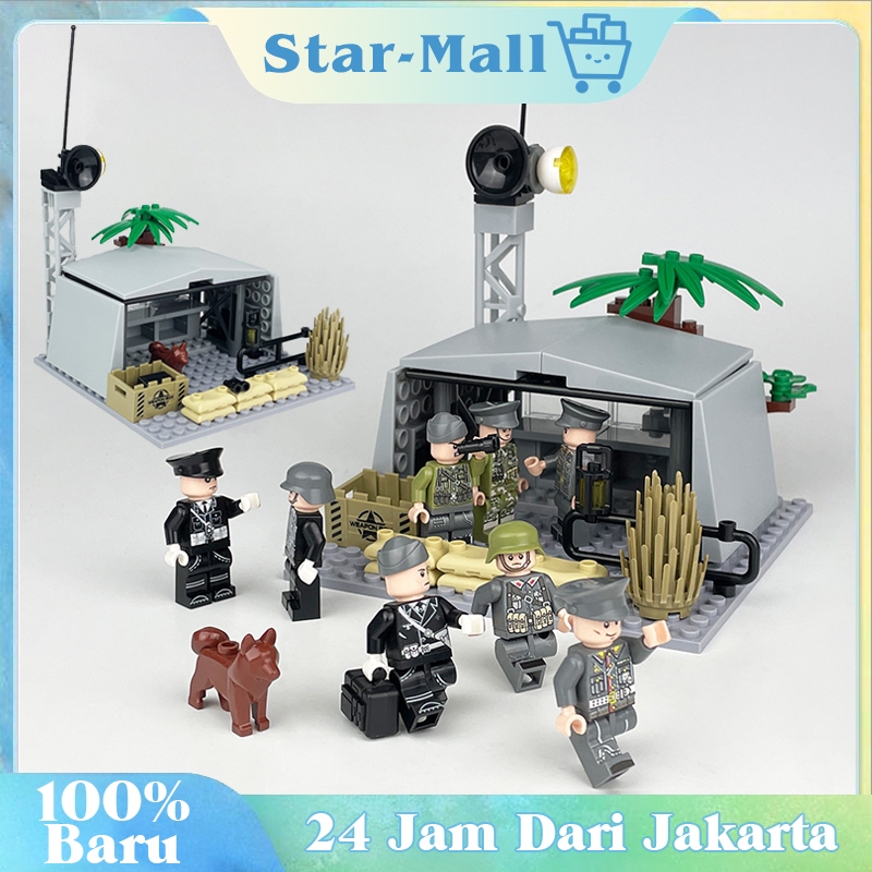 Jual Mainan Balok Military Model Pos Komando Militer Pack Building ...