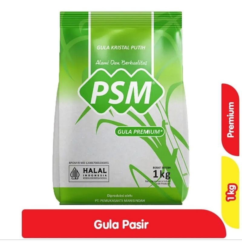 Jual Gula Pasir Premium PSM kemasan 1 kg | Shopee Indonesia