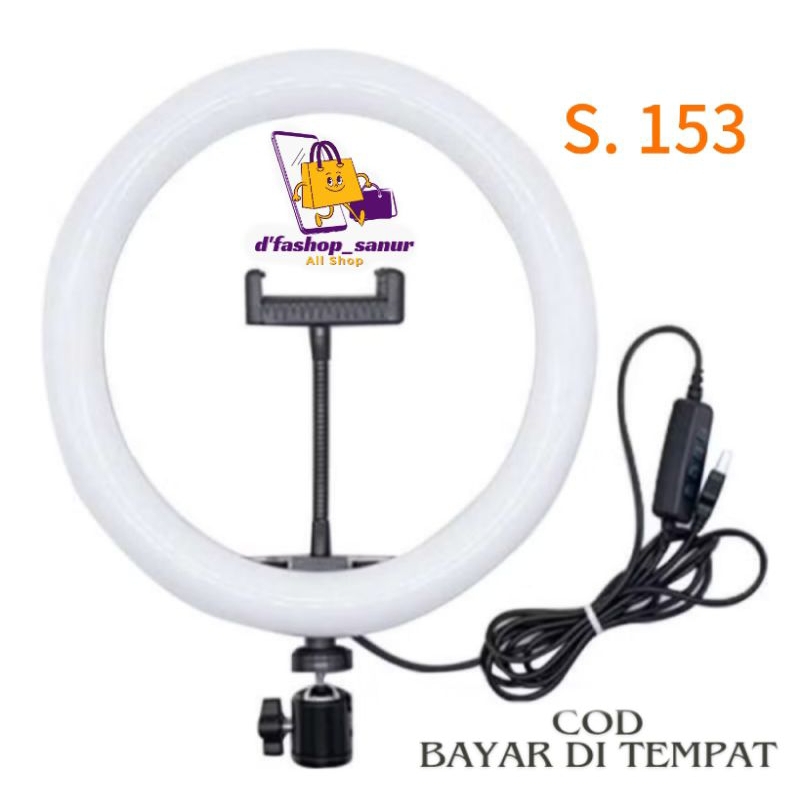 Jual Lampu Ring Light LED 26cm hanya lampu saja sesuai gambar | Shopee ...