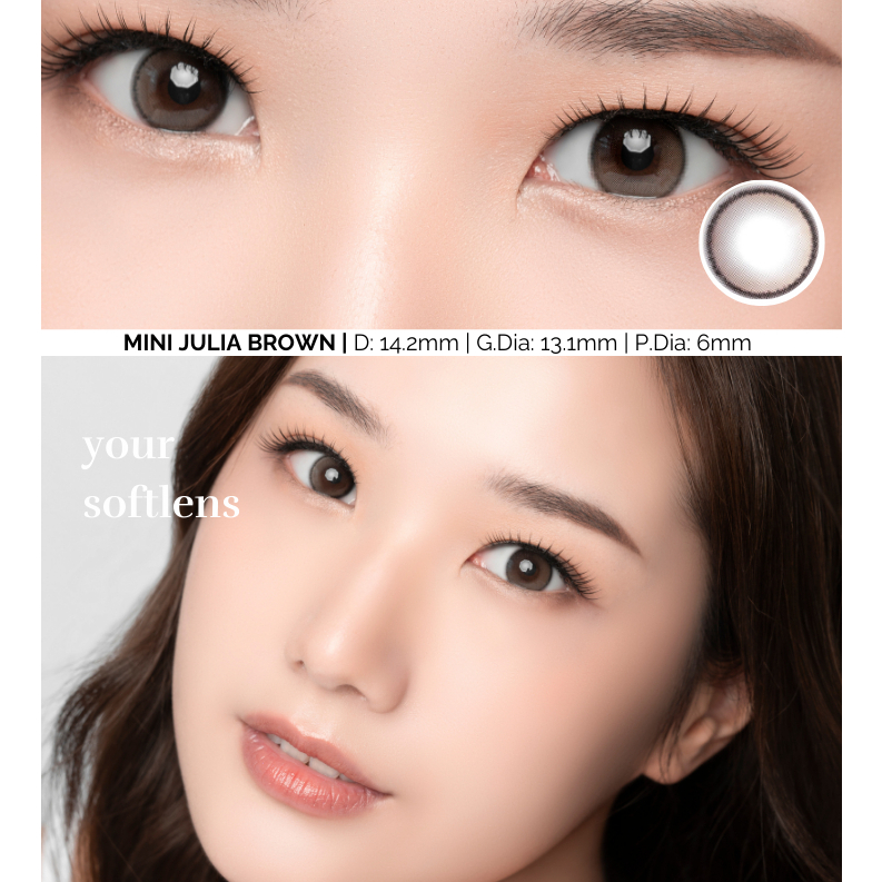 Jual Softlens Mini Julia Brown [Your Softlens] | Shopee Indonesia