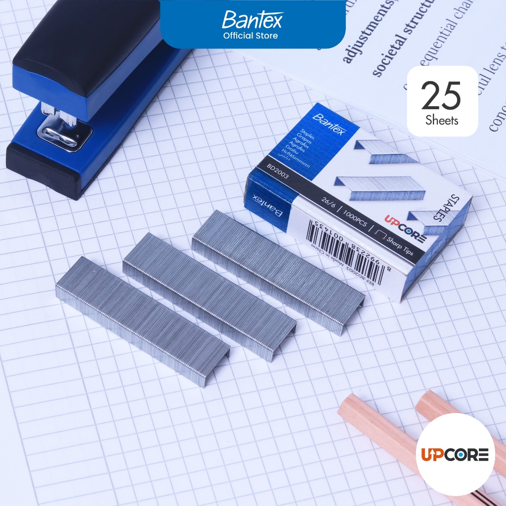 Jual Bantex Staples 26/6 Ujung Tajam Anti Karat | Untuk 30 Lembar ...