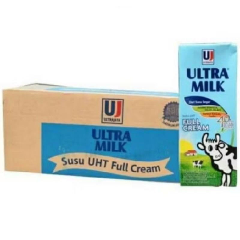 Jual ULTRA MILK RASA FULL CREAM 200 ML DUS(ISI 24 PCS) | Shopee Indonesia