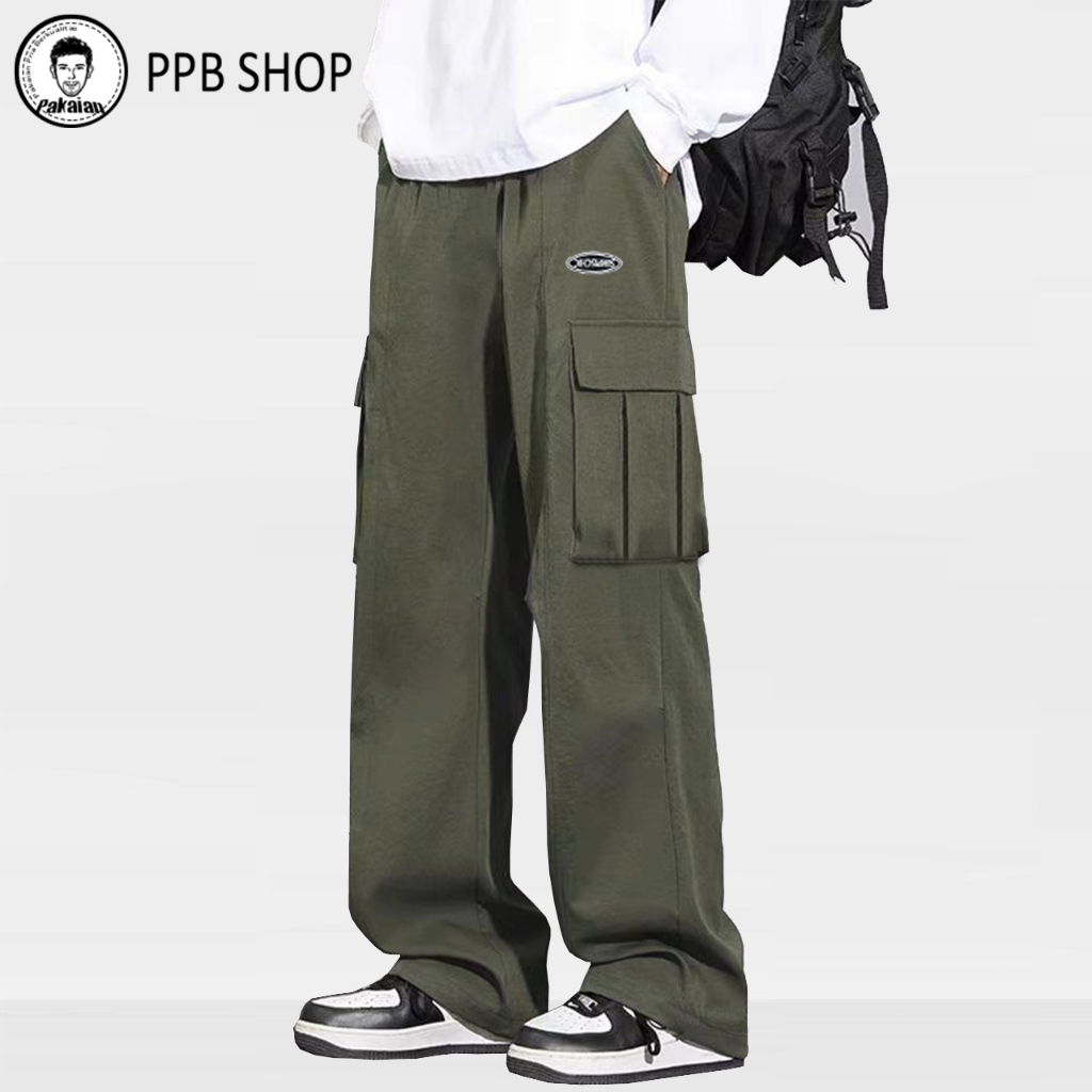 Jual Celana cargo panjang celana cargo pria Celana Panjang Pria Korean style cargo pants pria ...