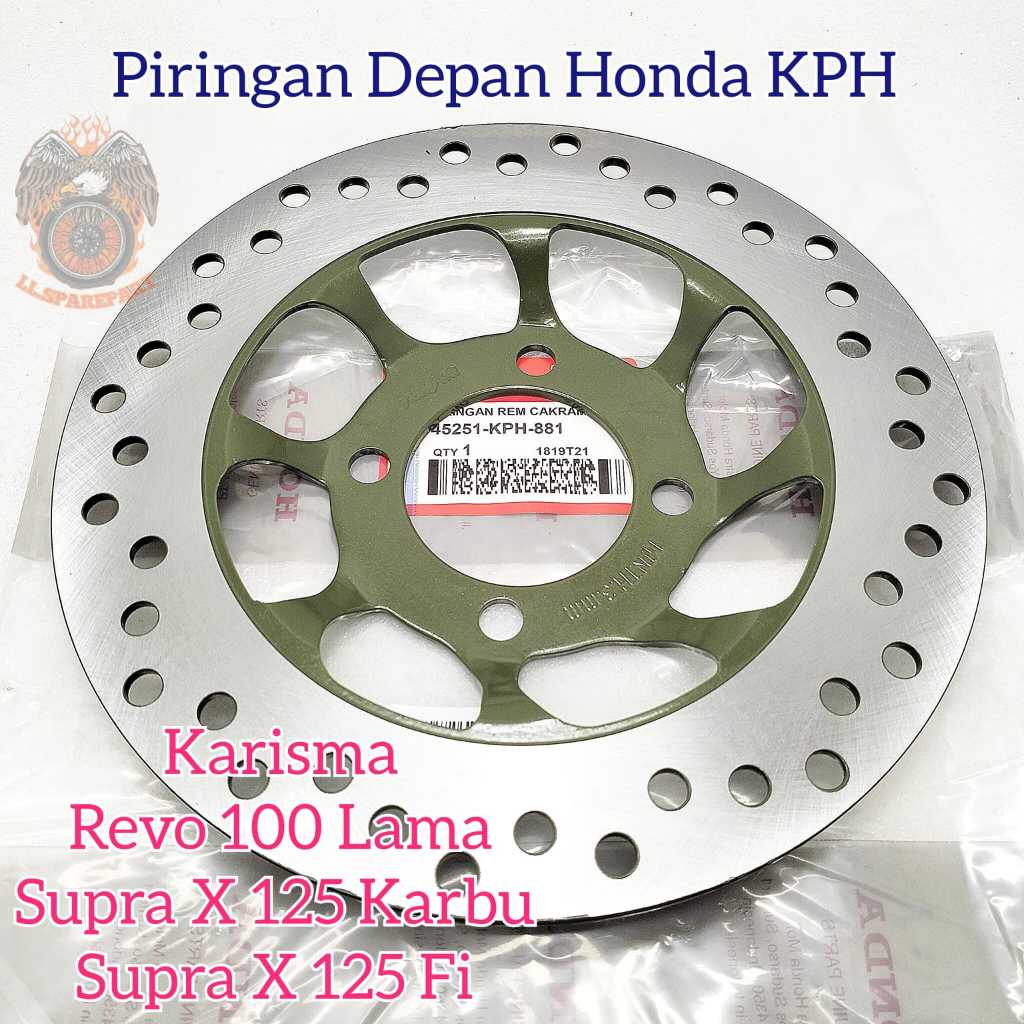 Jual PIRINGAN CAKRAM REM DEPAN HONDA KPH KUALITAS ASLI ORIGINAL HONDA KARISMA SUPRA 125 KARBU ...