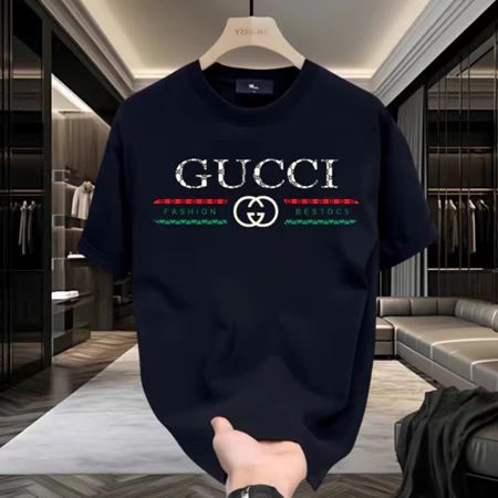 Jual （COD）Kaus Pria GUCCI, Kaus Lengan Pendek GUCCI Versi Premium ...