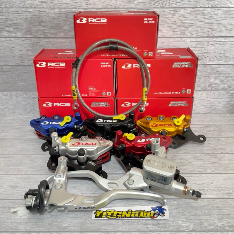 Jual PAKETAN MASTER REM RCB E3 SILVER KALIPER RCB S SERIES 220MM 260MM ...