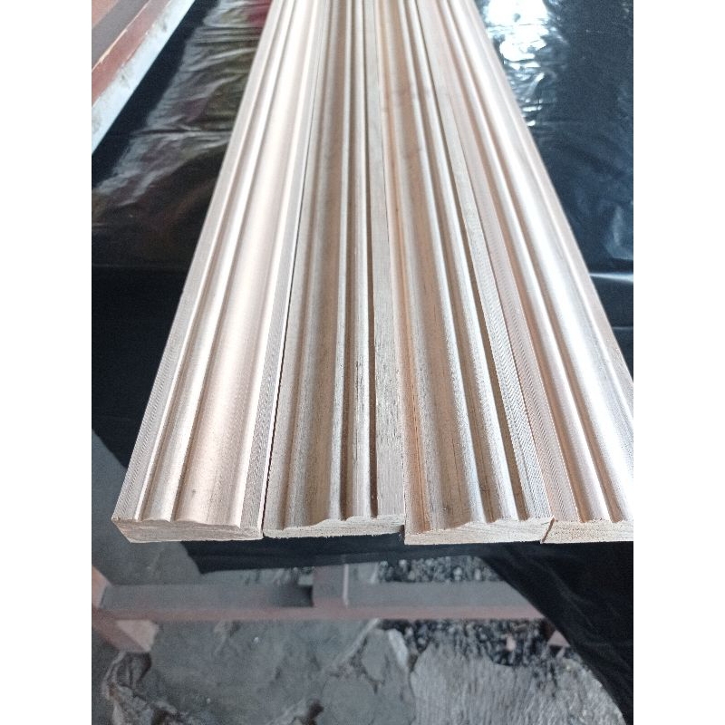 Jual Wallmoulding kayu profil 5cm x 2cm panjang 100cm | Shopee Indonesia
