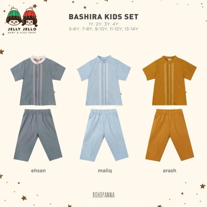 Jual BOHOPANNA - RAYA COLLECTION - BASHIRA KIDS SET - Setelan Baju Anak Laki-Laki - Baju Muslim ...