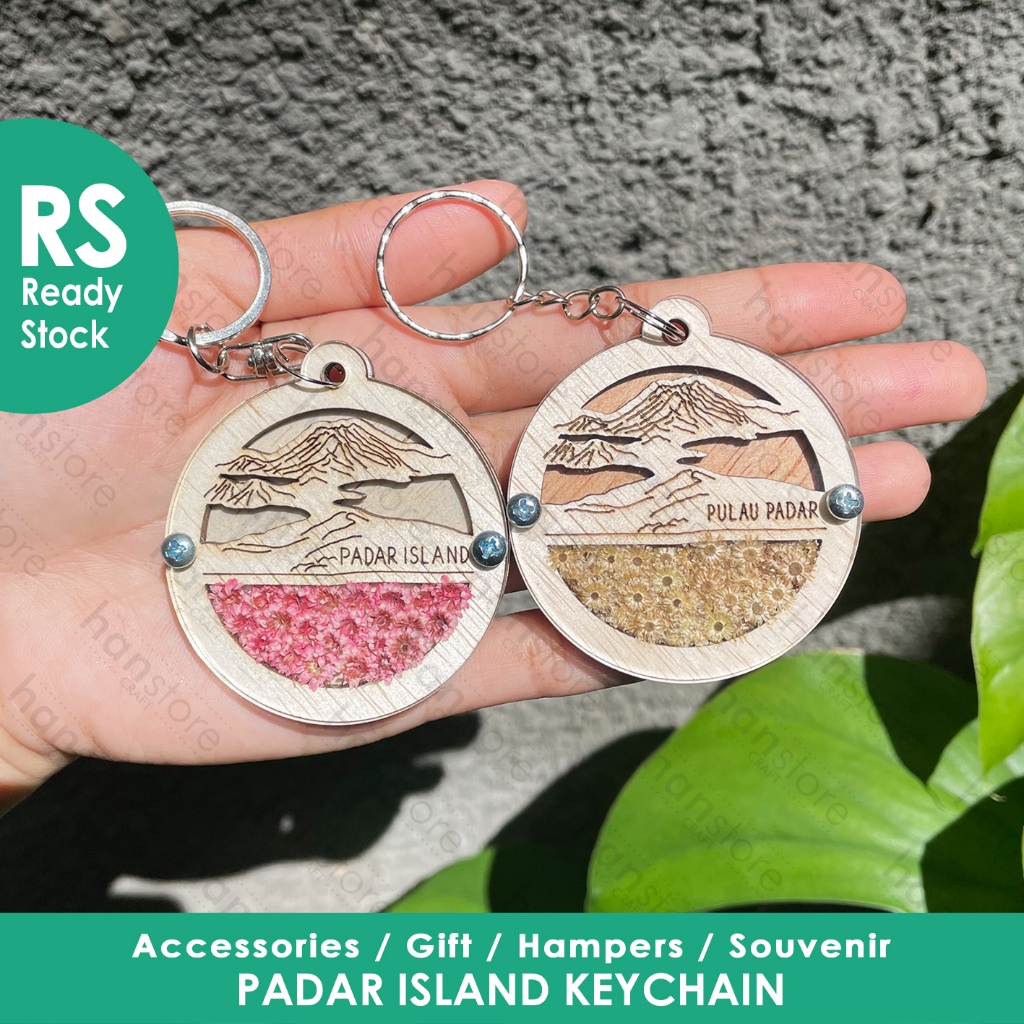 Jual RS PADAR ISLAND Keychain / Gantungan Kunci Kayu & bunga / NTT ...
