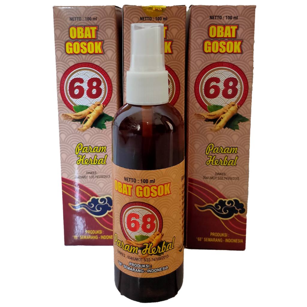 Jual Obat Gosok 68 / Param Herbal 68 / Arak Gosok 68 (Botol Spray ...
