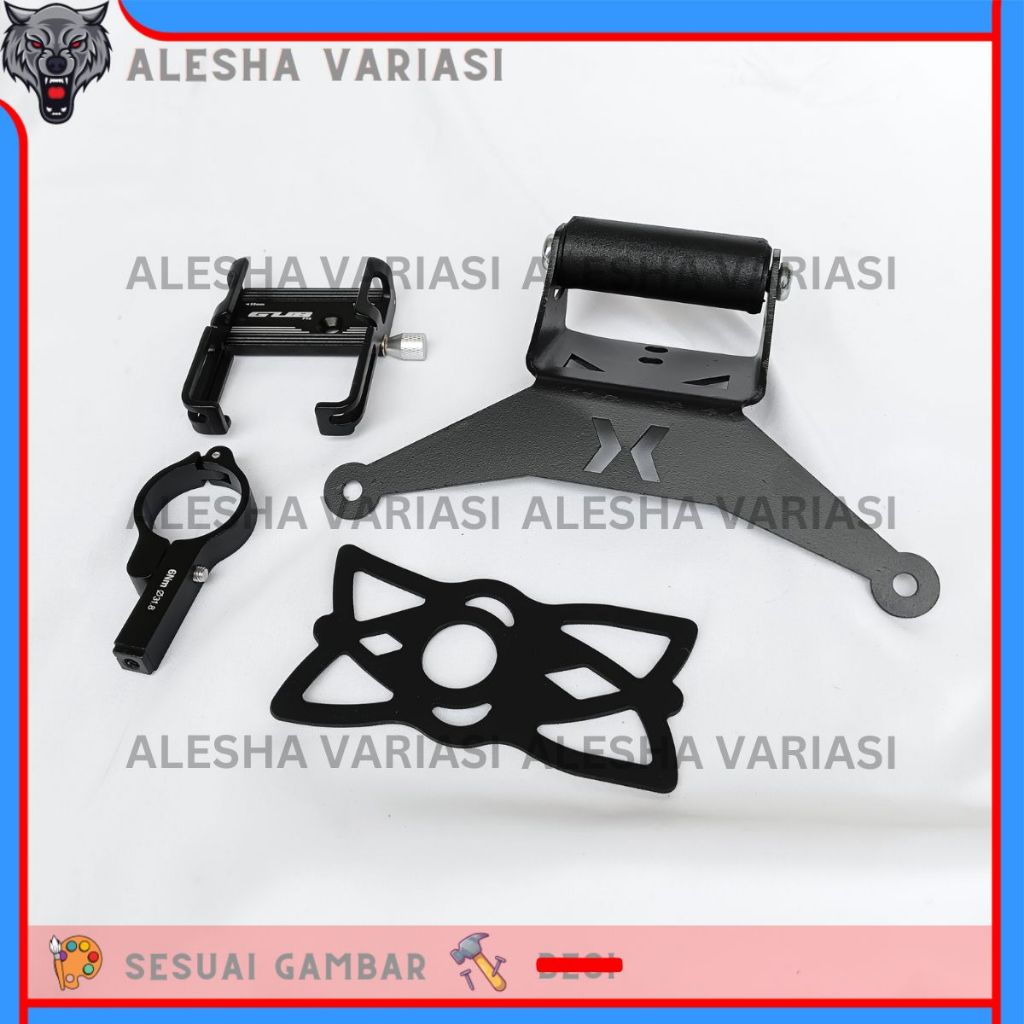 Jual PAKET HOLDER GPS HP XMAX OLD PHONE HOLDER ALUMUNIUM STANG GUB ...