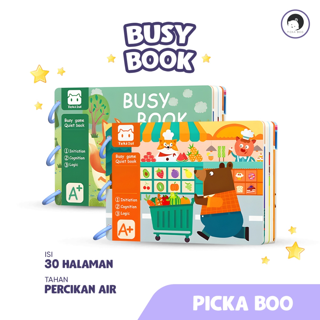 Jual PICKA BOO Quiet Book Busy Book Buku Edukasi Anak Buku Aktivitas ...
