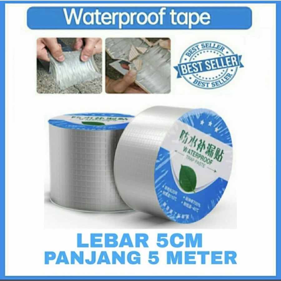 Jual { CV DINO PERMATA } LAKBAN TAPE WATERPROOF ANTI BOCOR DAN TAHAN PANAS UKURAN 5CM X5M ...
