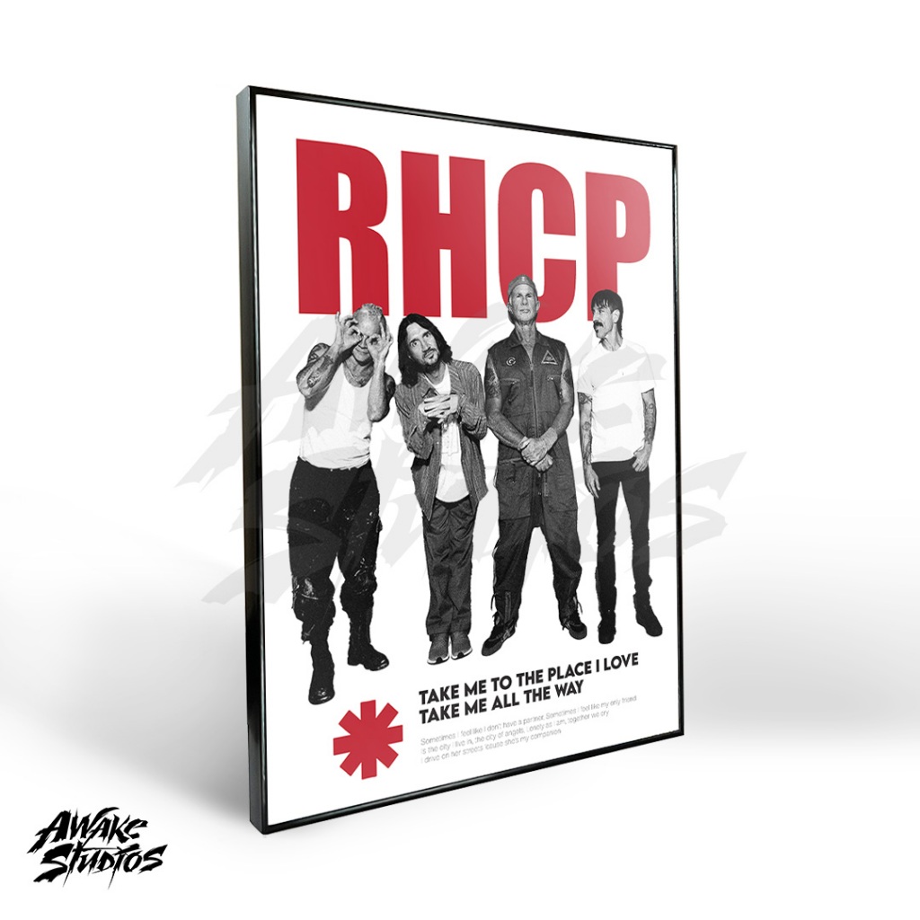 Jual Poster Frame Cover RHCP - Red Hot Chili Peppers Frameblock ...