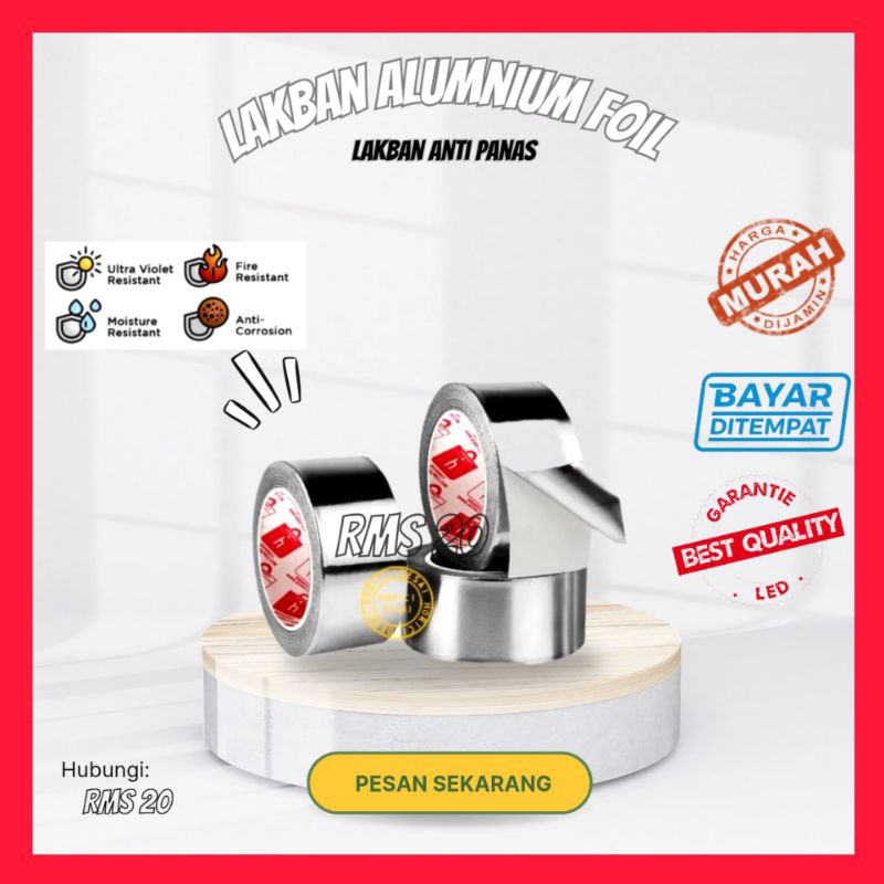 Jual LAKBAN ANTI PANAS LAKBAN PANCI ALUMNIUM FOIL LAKBAN SUPER KUAT ...