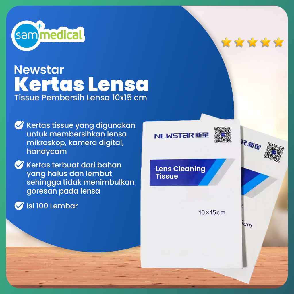 Jual Newstar Kertas Lensa - Lens Cleaning Tissue - Pembersih Lensa ...
