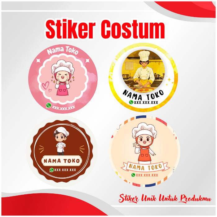 Jual STIKER / CETAK STIKER COSTUM / STIKER COSTUM NAMA TOKO / STICKER ...