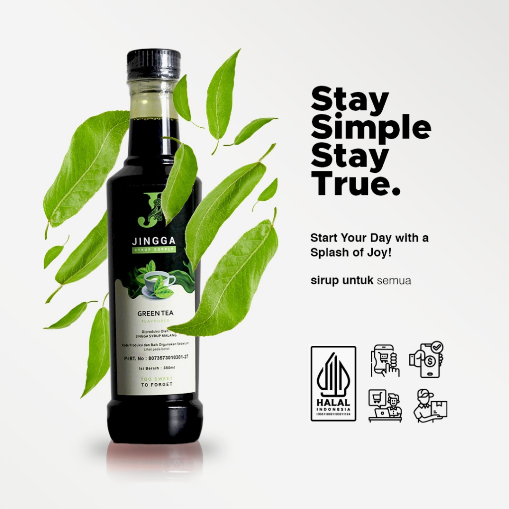 Jual JINGGA Matcha Green Tea Syrup 350 ml - Sirup Matcha Green Tea ...