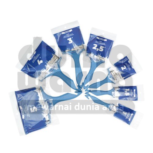 Jual TIKA INDACO KUAS HALAL Untuk Cat/Makanan Gagang/Handle Fiber 1/1.5 ...