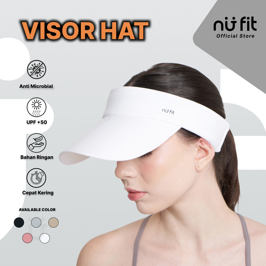 Jual Nu Fit - Topi Olahraga - Topi Visor Hat Wanita Pria Unisex - Topi ...