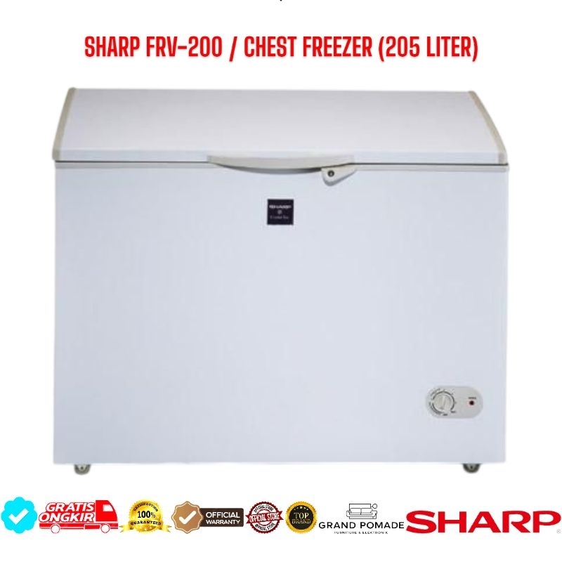 Jual SHARP CHEST FREEZER FRV-200 205 LITER | Shopee Indonesia