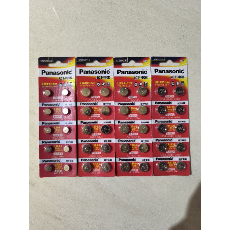 Jual Baterai Panasonic LR41 LR43 LR44 LR1130 Harga Per 1pcs | Shopee ...
