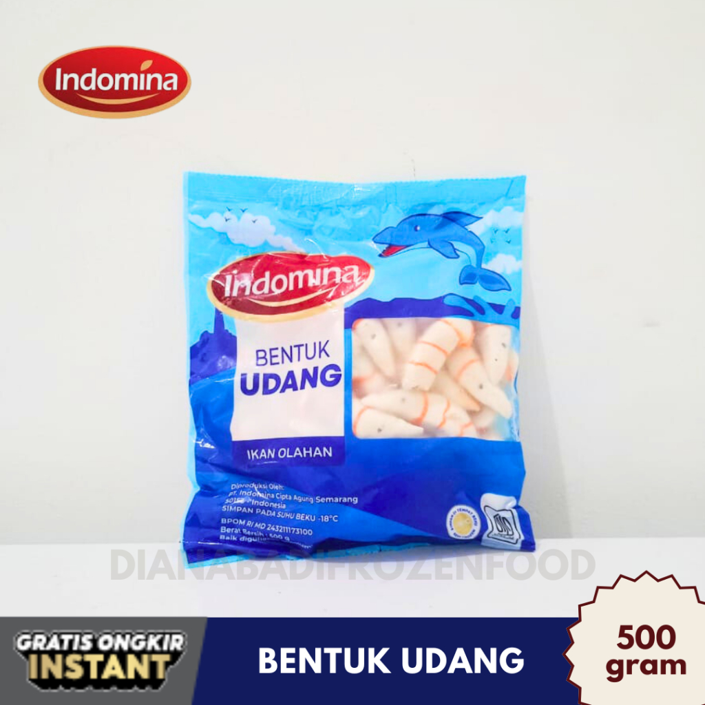 Jual INDOMINA Olahan Ikan Bentuk Udang 500 gr Murah | Shopee Indonesia