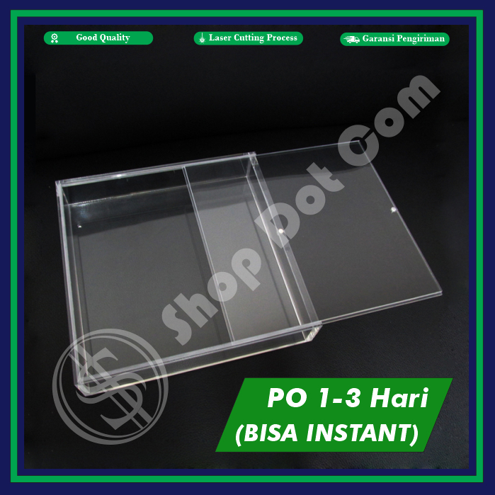 Jual Acrylic / Akrilik Box Sliding (25cm x 30cm x 6cm) | Shopee Indonesia