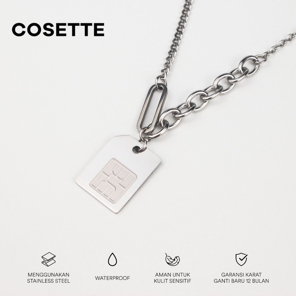 Jual SIM Card Aesthetic Stainless Necklace Cosette | Shopee Indonesia