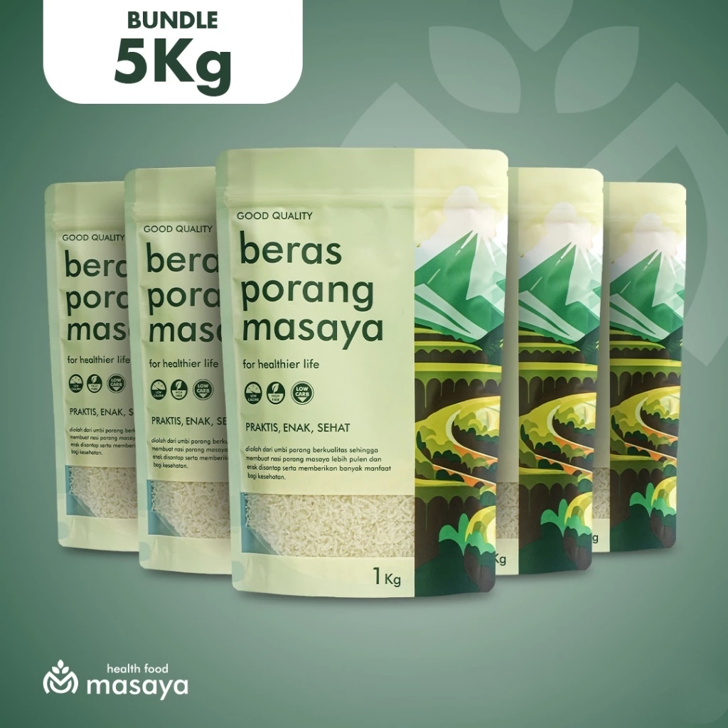 Jual Bundle 5kg Masaya Beras Porang | Instant Konjac Rice - Mudah ...
