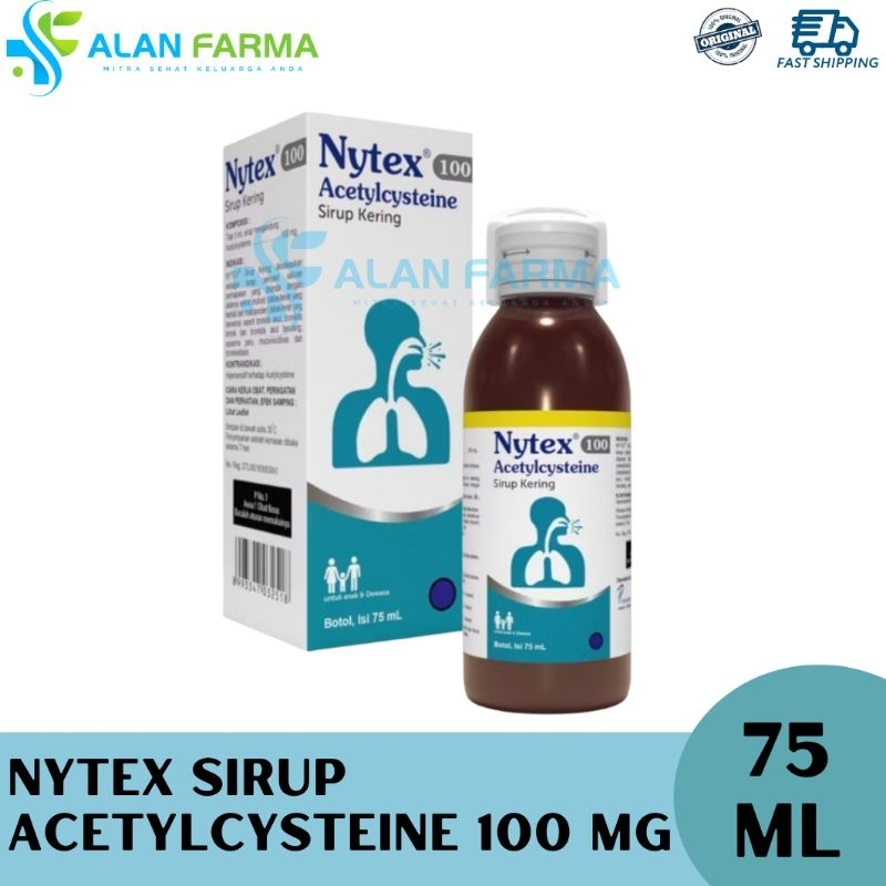 Jual Nytex 100 Sirup Kering 75 mL | Sirup Pengencer Dahak | Sirup Batuk Berdahak | Shopee Indonesia