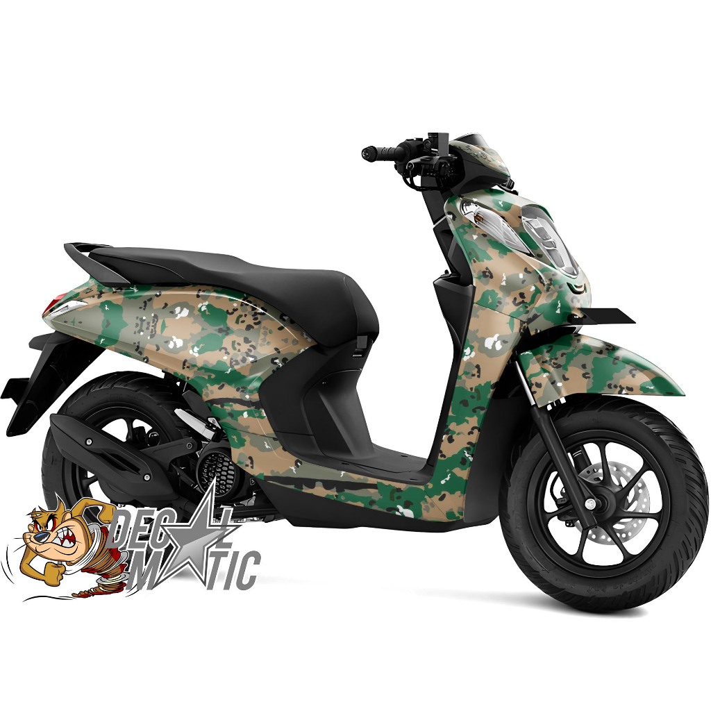 Jual Stiker Genio Full Body Decal Full body Motor Honda Genio Merah ...