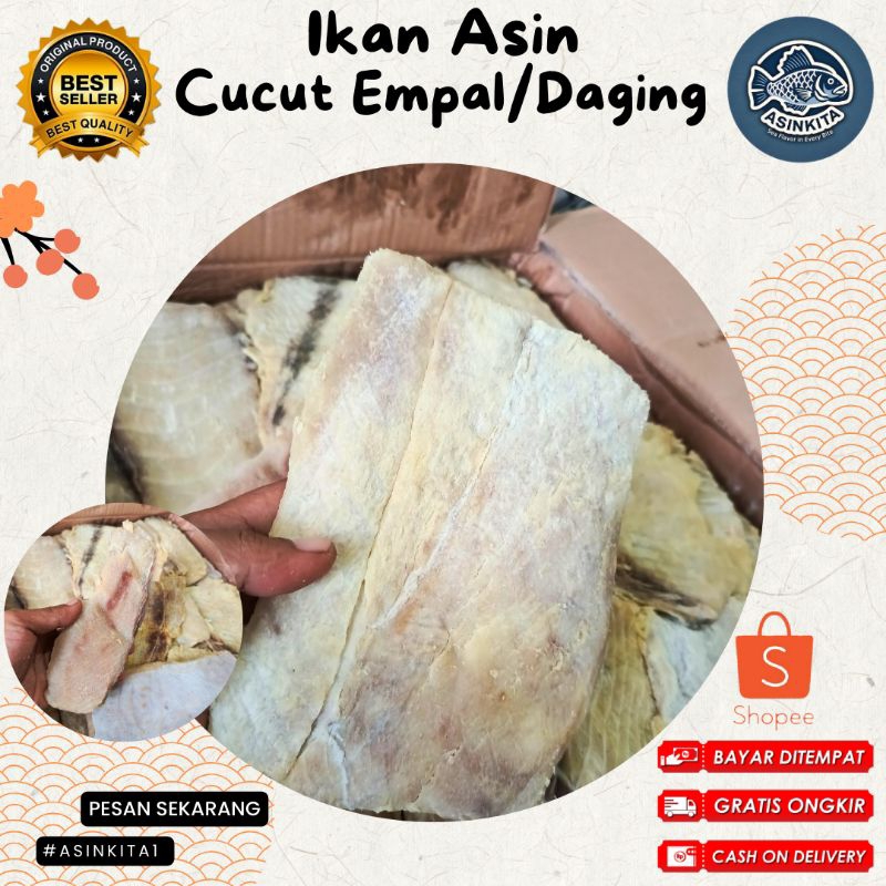 Jual ikan asin cucut empal cucut daging/panjelan/jamblang murah ...