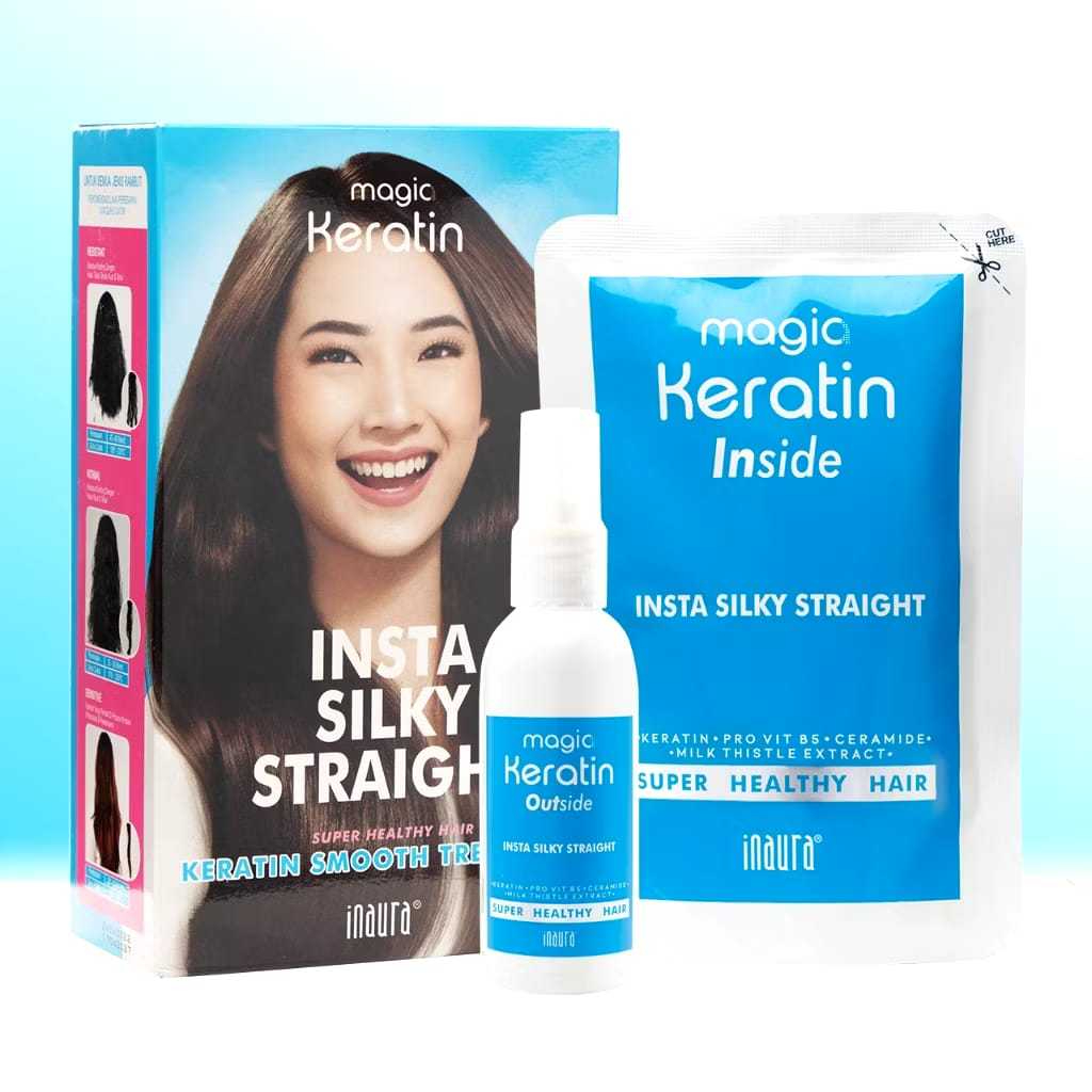 Jual INAURA MAGIA KERATIN INSTA SILKY STRAIGHT 120ML | Shopee Indonesia