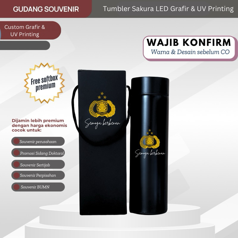 Jual Tumbler Sakura Dan Sakura LED Souvenir Tempat Minum Custom By ...