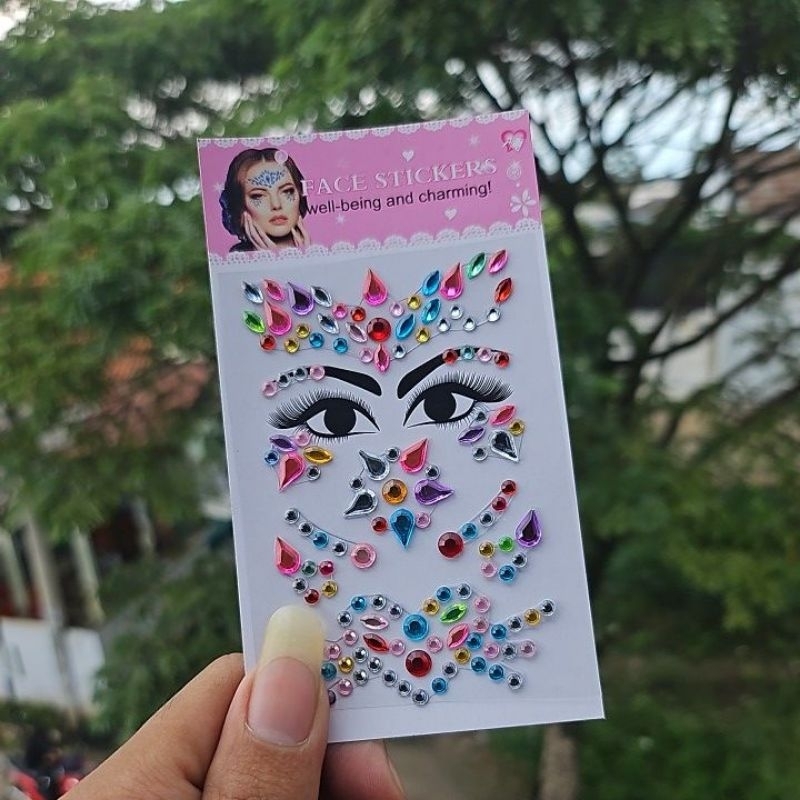 Jual face sticker / stiker mute / sticker wajah / stiker tempel wajah ...