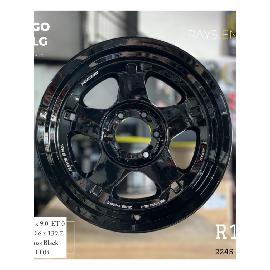 Jual Velg Mobil R18 Rays Eng lebar 9 ET 0 Pajero Fortuner Land Cruiser ...