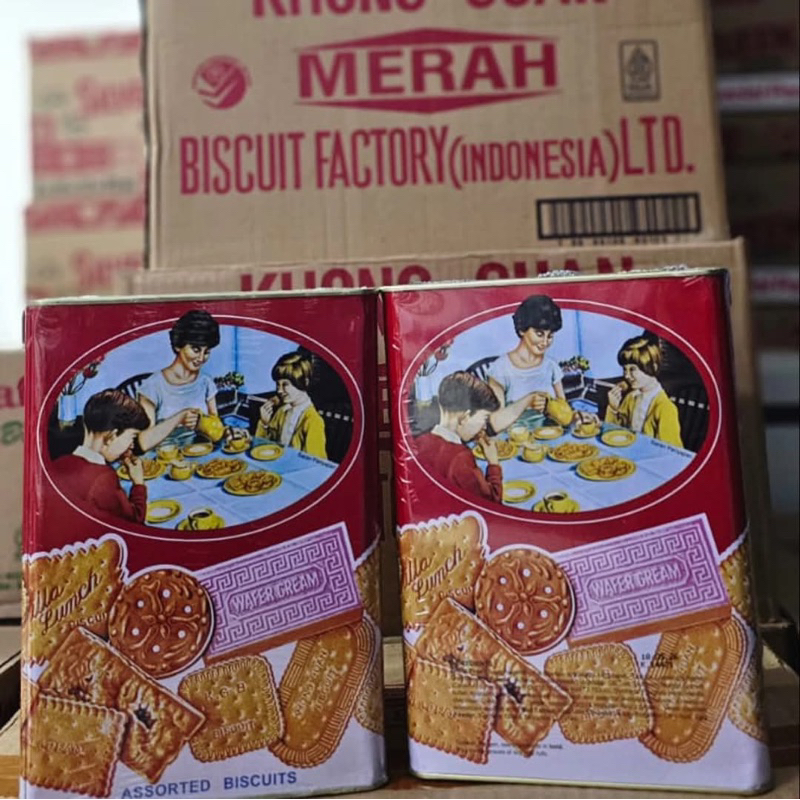 Jual KHONG GUAN ASSORTED BISKUIT KALENG MERAH 1600GR | Shopee Indonesia