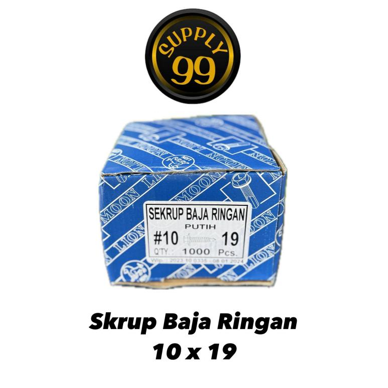 Jual Baut Baja Ringan 10x19 skrup baja ringan LION Baut Roofing ROOFING ...